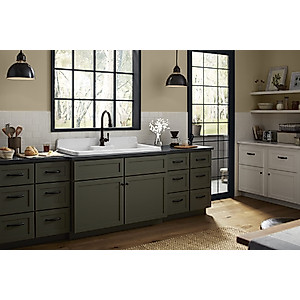 KOHLER Artifacts Pull Down Kitchen Faucet, Kitchen Sink Faucet with Pull Down Sprayer, Oil-Rubbed Bronze, K-99259-2BZ