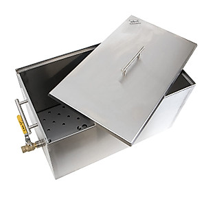 15 quart Jar Stove Top Water Bath Canner - Updated Style - Large Pot/With Drain Valve - Not Polished