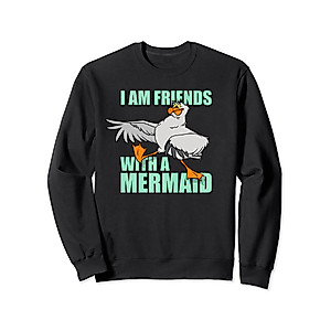 Disney The Little Mermaid Scuttle Friends with a Mermaid Sweatshirt