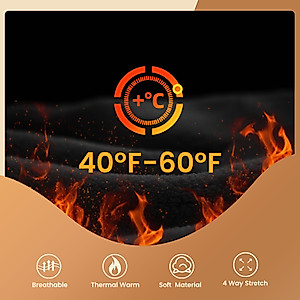 Happy.angel 2 Pack Fleece Lined Leggings Women, Thermal Warm Black Winter Workout Yoga Leggings