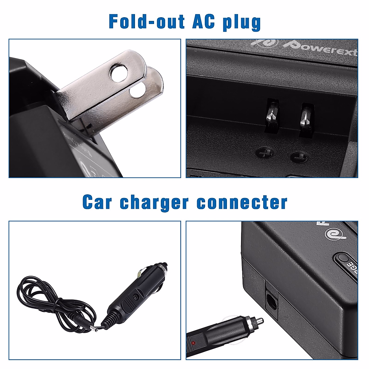 Powerextra 2 Pack NB-13L Battery and Travel Charger Compatible with Canon PowerShot G5 X G7 X G7 X Mark II G9 X G9 X Mark II SX620 HS SX720 HS SX730 HS Digital Camera