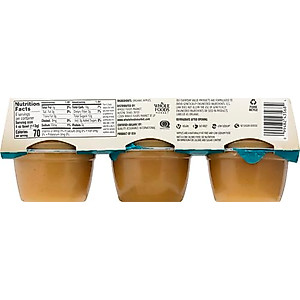365 by Whole Foods Market, Organic Unsweetened Apple Sauce 6 Pack, 24 Ounce