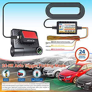 ROVE R3 Dash Cam | Hardwire Kit | 128GB Micro SD Card