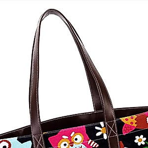 TFCOCFT Purses for Women, Tote Bag, Bags for Women, Womens Handbags, abstract colorful bird leaves pattern