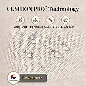 SUNSHINE VALLEY Patio Furniture Set Outdoor Furniture Brown Wicker Rattan Patio Conversation Sets with Cushion Outside Sofa Set,5 Pieces 7 Seats,Beige