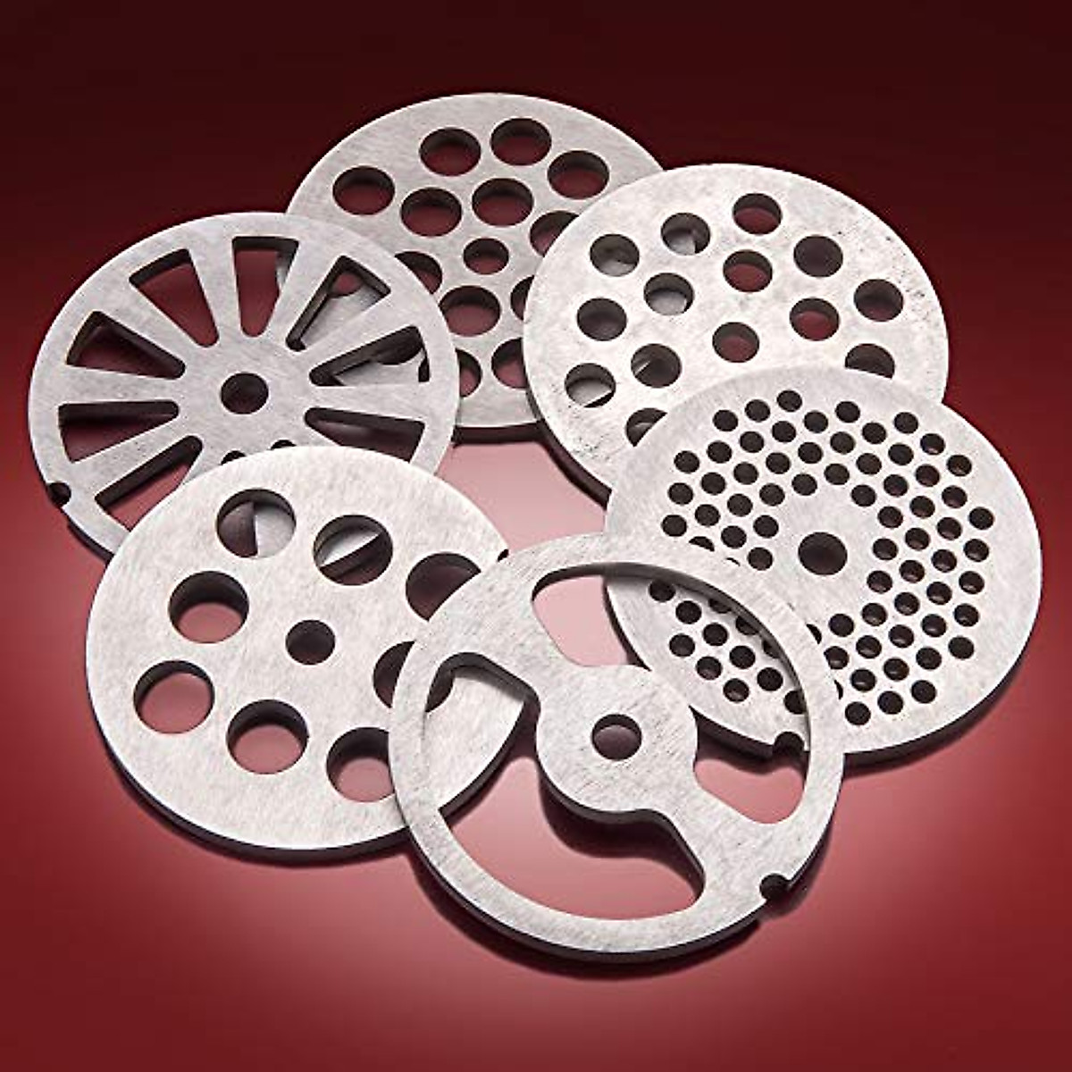 STX Turboforce II "Platinum" w/Foot Pedal Heavy Duty Electric Meat Grinder & Sausage Stuffer: 6 Grinding Plates, 3 S/S Blades, 3 Sausage Tubes, Kubbe, 2 Meat Claws, Burger-Slider Patty Maker - Black