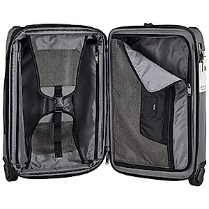 TUMI Alpha International Dual Access 4-Wheeled Carry-On Luggage - Rolling Suitcase for Men and Women - Luggage Carry-On with 4 Spinner Wheels - Rolling Luggage with Security Zippers - Navy/Grey