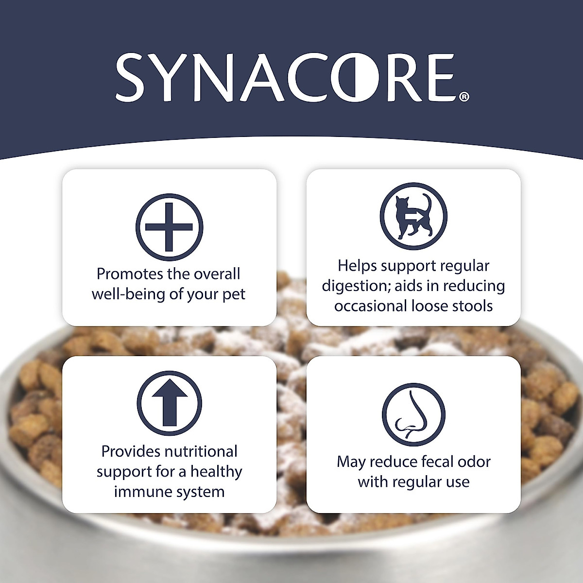 Van Beek Natural Science Synacore Feline - All Natural Formula to Provide Immune Support for Cats & Help Maintain Digestive Health - Probiotics and Vitamins for Cats - Pet Products - (30 Count)