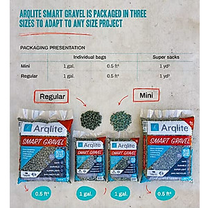 Arqlite Smart Gravel Eco Plant Drainage for Healthy Roots | for Pots, Houseplants, & Decor | Lightweight (1 Gal)