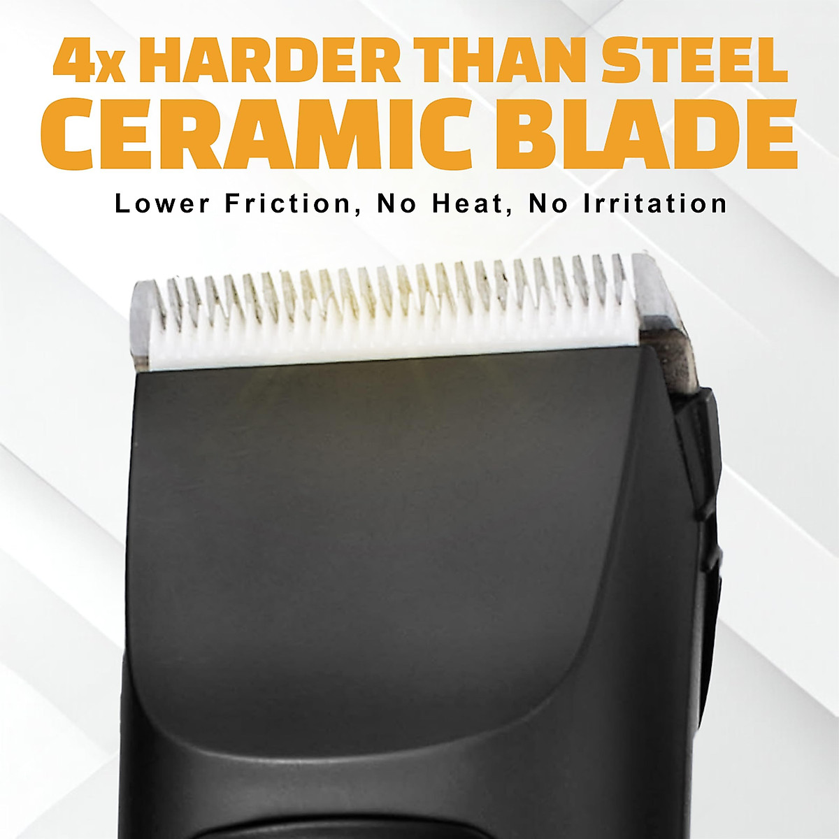 Brio Beardscape V1 Beard Trimmer for Men Professional with Low Friction Ceramic Blade, Cordless Professional Hair Trimmer for Barbers with 4 Hrs of Long Battery Timing, Ideal for Beard & Body (Black)