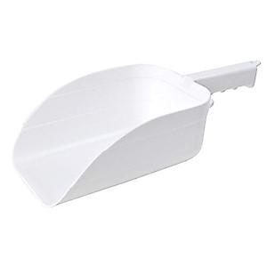 Little Giant® Plastic Utility Scoop | Heavy Duty Durable Stackable Farm Scoop | 5 Pint | Ranchers, Homesteaders and Livestock Farmers | White