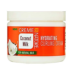 Creme of Nature Hydrating Curling Cream, Coconut Milk Detangling and Conditioning Formula for Normal Hair, 11.5 Oz