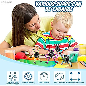 10pcs Random Colour Fidget Decompressor,DIY Deformable Robot Toys ,Decompressor ,Deformable Creative Gyro Toys,Stress Relief Chain Toy for Adults, Easter Basket Stuffers