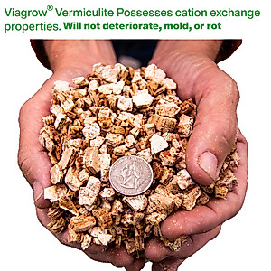 Viagrow Coarse and Chunky Vermiculite by Viagrow, Made in America (16 Qts / 4 Gallons / .53 CF / 1 Pack)