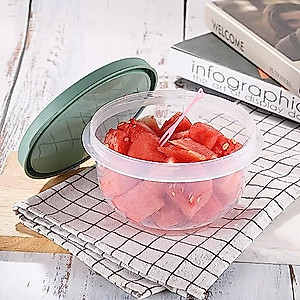 COKUMA 10PCS Bowl Set, Prep Bowls with Lids (5 Bowls and 5 Lids), Reusable, Microwaveable, Durable, BPA-Free, Freezer and Dishwasher Safe Meal Prep Food Storage Containers