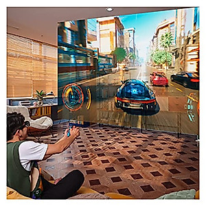 QINTEX Air Smart AR 3D Cinema HD IMAX Glasses Mobile Cell Phone Projection Screen Virtual Reality Game Video Music Sunglasses (Size : for iOS)