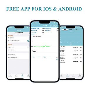 Wellue Baby Oxygen Monitor,Track Heart Rate, Average Oxygen Level and Movement, Wearable with Bluetooth, Fits Babies/Infants 0-36 Months