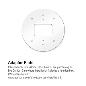 Eve Outdoor Cam (White Edition) – Secure floodlight Camera, (HomeKit Secure Video), 1080p, Night Vision, Wi-Fi (2.4 GHz), Motion Sensor, Two-Way Communication, Flexible & Easy Installation