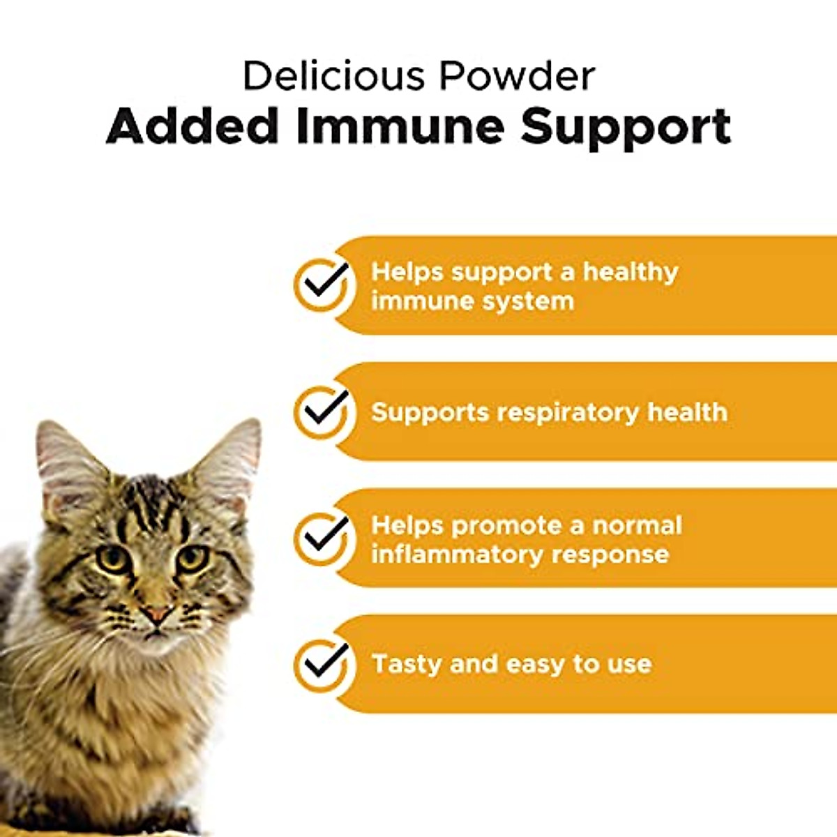 PetHonesty Immune Health Lysine - Supplement Powder for Cats - Immune Health, Cat Allergy Relief - Sneezing, Runny Nose, Watery Eyes - Cats & Kittens of All Ages - Omega 3s, L-Lysine - Chicken & Fish