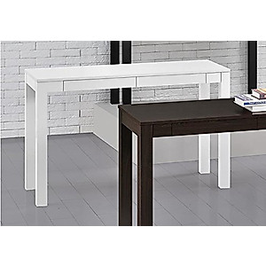 Ameriwood Home Parsons Xl Desk with 2 Drawers, White