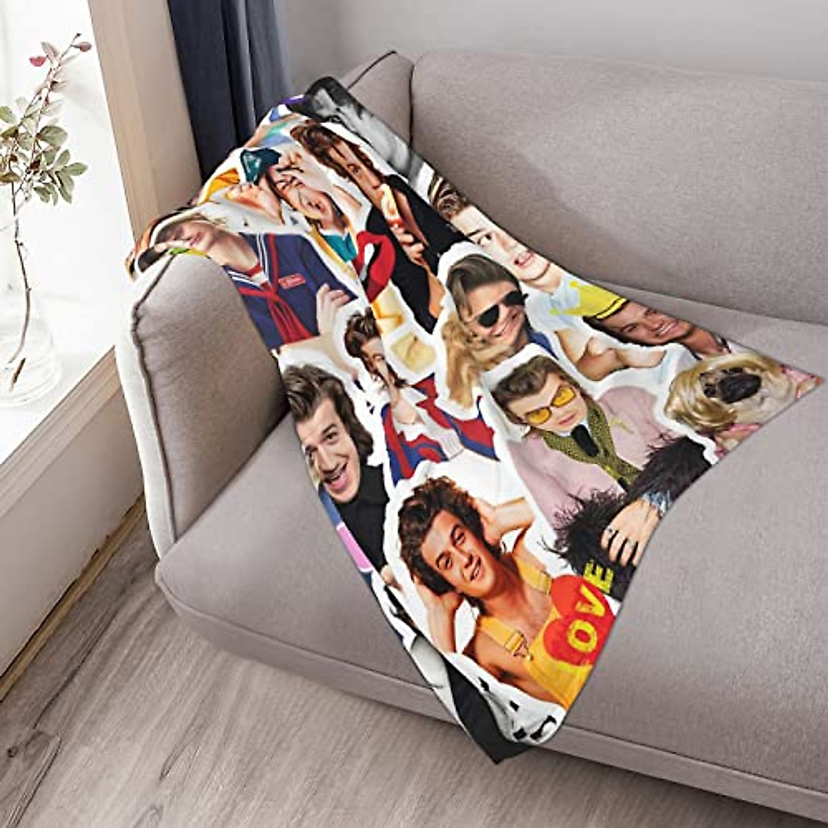 Flannel Throw Blankets Soft Comfortable Warm Blankets Air Conditioning Blanket Office Bed Car Camp Couch Blankets Living Room Movie Actor Fans Gifts 40"x50"