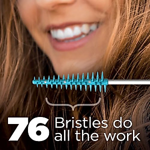 GUM Soft-Picks Wider Space, Easy to Use Dental Picks for Teeth Cleaning and Gum Health, With Convenient Carry Case, Dentist Recommended Dental Floss Picks, 100ct (6pk)