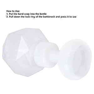 Natudeco Foaming Hand Soap Dispenser Liquid Soap Bottle PETG Flower Shape Portable Foaming Bottle for Cleaning Travel Foam Pump Bottle 300ml (Transparent)