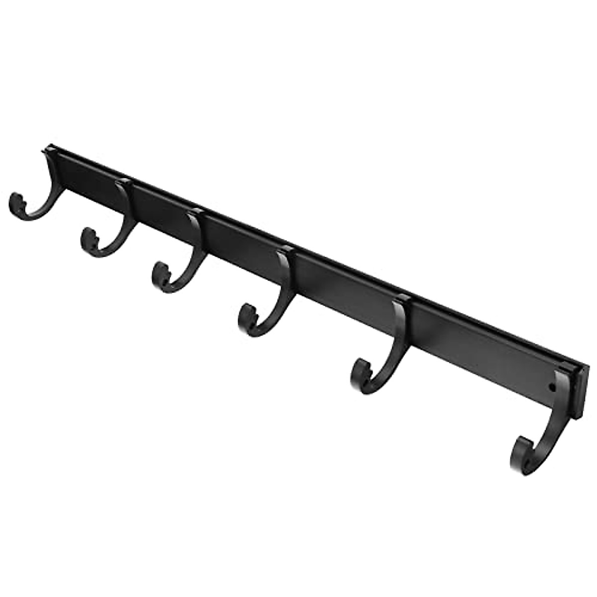 Veemoon 3pcs Mounted Clothes Hooks Xcm Wall with Rack Heavy and Kitchen Home Utility Adhesive Great Holder Foyers Robes Rail Black Coat for Entryway Hallways Bag Towel Purse. Hangers Hat