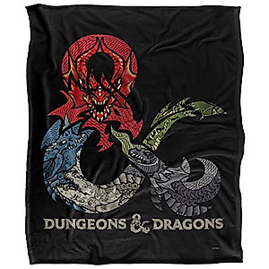 Dungeons and Dragons Dragons in Dragons Silky Touch Super Soft Throw Blanket 50" x 60"