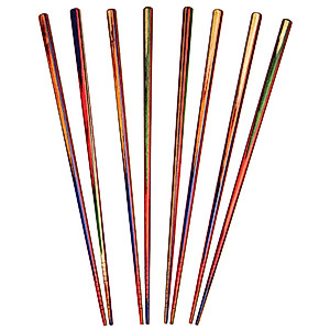 Baltique® Marrakesh Collection Reusable Chopsticks, Set of 4 Pairs, Non-Slip, 9-7/8" Long