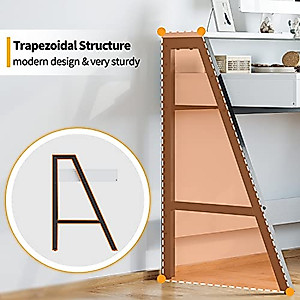 CubiCubi Computer Desk with 2 Storage Drawers, Home Office Writing Desk, Study Table for Small Space, (White, Monitor Stand)