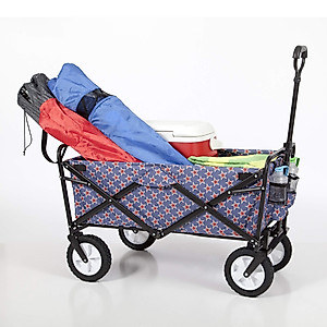 Mac Sports WTC-202 Collapsible Folding Outdoor Utility Wagon, Americana