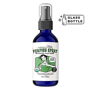 Legendairy Milk Pumping Spray 4 oz., Helps Sore Nipples & Clogged Ducts, Organic Lubricant for Breast Shields and Flanges, Vegan Breast Pump Spray, Natural & Lanolin-Free, Made in USA