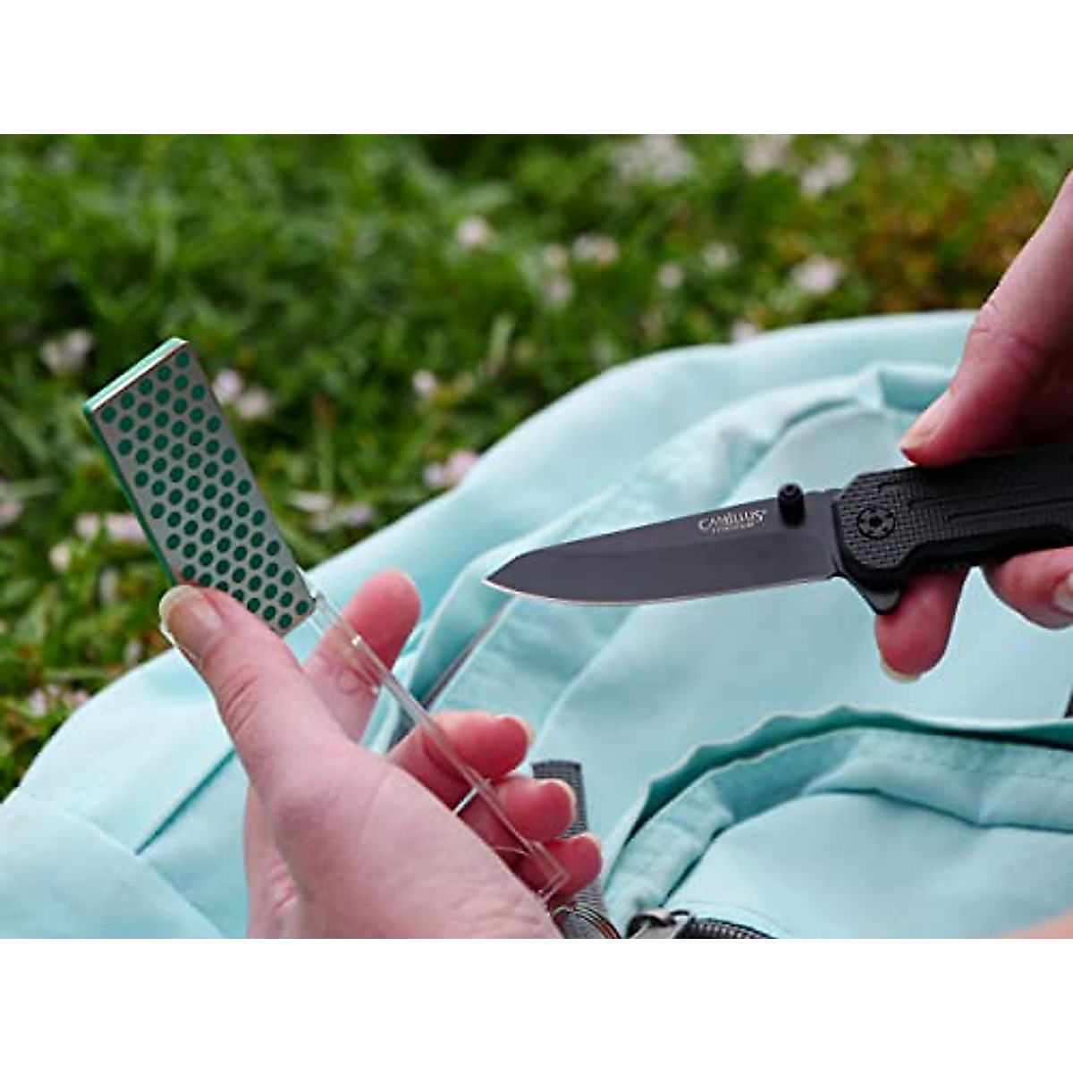 DMT (Diamond Machining Technology) Machining Technology (DMT) DMT (Diamond Machining Technology) Mini-Sharp Portable Pocket Extra Fine Grit Sharpener (F70E) Green One Size