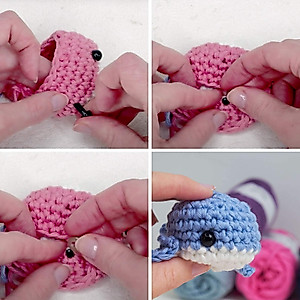 Vanblue Safety Eyes 300Pcs 6-12 mm Plastic Safety Eyes Craft Eyes with Washers for Amigurumi Stuffed Animal Crochet Projects Teddy Bear Puppet Toys DIY Crafts Making