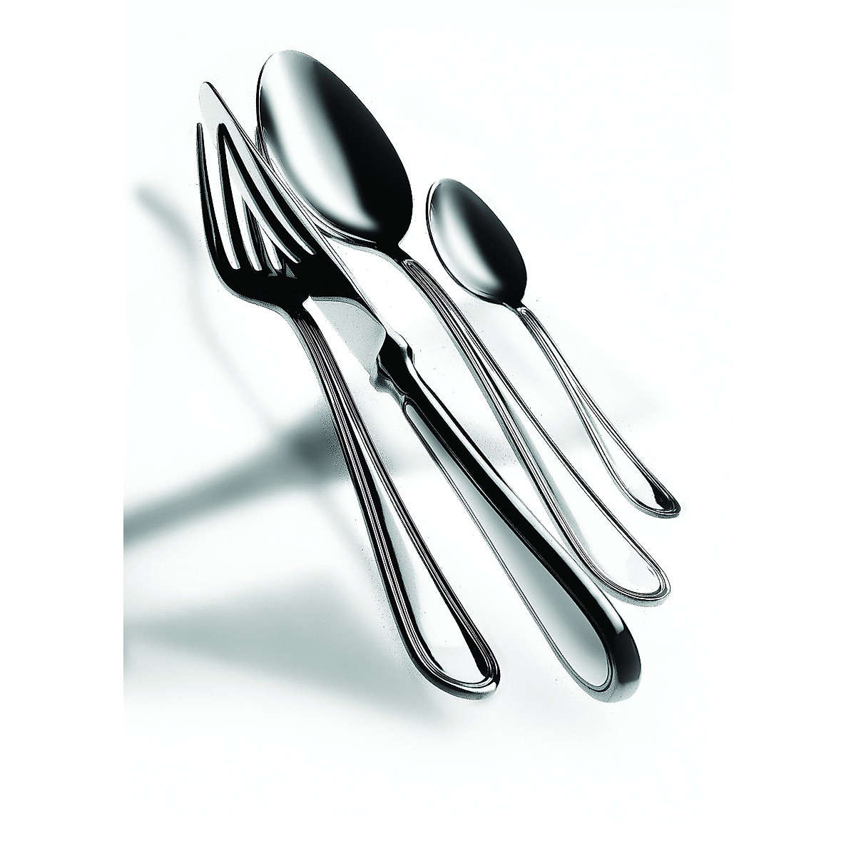 MEPRA 101022151 Norma 151-Piece Durable 18/10 Stainless Steel European and American Style Flatware Cutlery Set for Fine Dining, Dishwasher Safe, Service for 12