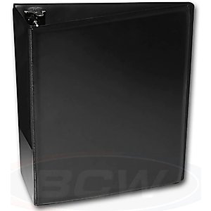 BCW 1-ALB3C-PL-BLK 3 Inch Album - Plain - Black