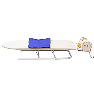 Sunbeam Home Basics Tabletop Convenient & Portable Ironing Board with Folding Legs and Iron Rest 12x32, Beige
