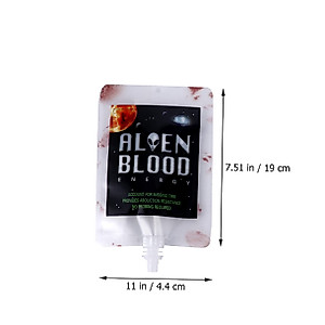 Toyvian Alien Halloween Bag 40 Pcs Beverage Storage Bag Blood Storage Container Leakproof Seal