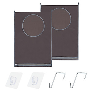 QUMENEY 2 Pack Door Hanging Laundry Hamper, XL Hanging Laundry Bag with 4 Hooks Over Door Laundry Hampers for Dirty Clothes, Large Laundry Organizer Bag for Bedrooms Dorms Closets（31"X 20",Grey)