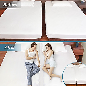 ENITYA Split King Gap Filler for Adjustable Bed,Bed Bridge-Twin to King Converter to King Making,Adjustable Mattress Bed Connector,for Stayover,Family Room and Vacation Rentals(75" L x 10" W)