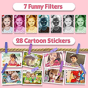 goopow Kids Selfie Camera, Christmas Birthday Gifts for Boys Girls Age 3-9, HD Digital Video Cameras for Toddler Children Toy for 3 4 5 6 7 8 Year Old Boy with 32GB SD Card