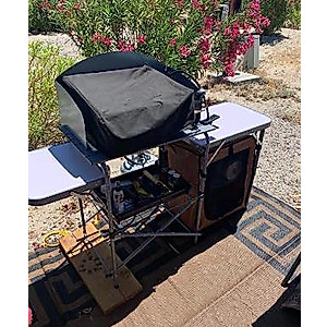 Heavy Duty Grill Cover for Blackstone 22inch Tabletop Griddle with Hood,600D Heavy Duty Cover - Heighten