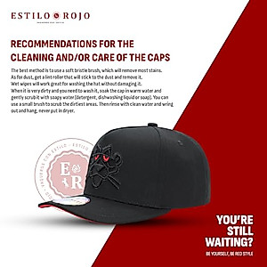 Culiacan Panther Mens Cap - Black Baseball Cap for Men and Women, Black Snapback Hats for Men, Mens Hats and Caps - Adjustable Size