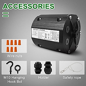 40W Emergency LED Driver for UFO LED HIGH Bay Light, AC Input 100-347V Output DC170V Emergency Backup Battery Emergency Driver UL Listed (40W- (8 Pack)