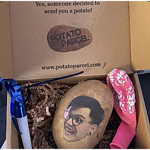 Potato Birthday Bundle - Gift Your Loved ones thier face on a real potato. Includes a Surprise Gift Box. As seen on Shark Tank!