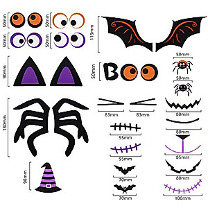 124 Pieces Halloween Foam Stickers Eva Halloween Pumpkin Decorating Craft Stickers DIY Pumpkin Shape Stickers Kit for Halloween Party Supplies Trick Or Treat Party Favors