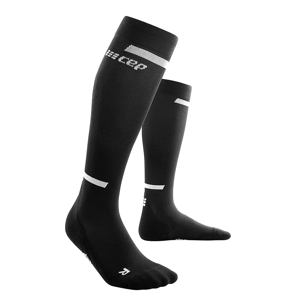 CEP Men's Tall Running Compression Socks 4.0 | Athletic Long Performance Socks, Black, Men, IV