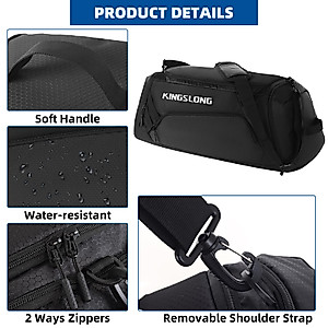 TPAID Carry On Backpack Large Travel Backpack Waterproof Convertible Shoulder Rucksack, Flight Approved Weekender Duffle Backpack, Camping Hiking Backpack for Men Fit 17 Inch Laptop