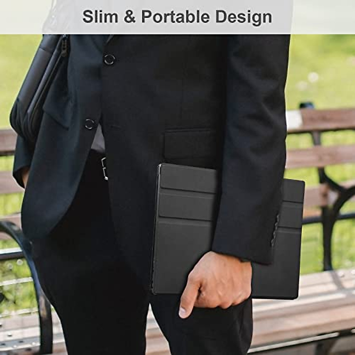 Lasitu Lightweight Portable Monitor 15.6 Inch FHD 1080P IPS VESA Portable Screen USB C Travel Monitor HDMI Gaming Monitor for Laptop PC MAC Cellphone Switch Xbox PS3-5 with Smart Cover